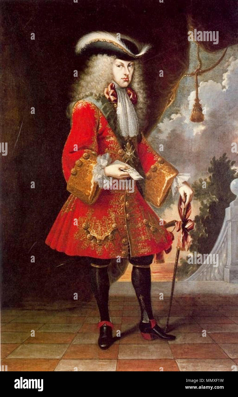 . Español: Retrato del rey Felipe V de España (1683-1746), que fue nieto del rey Luis XIV de ...
