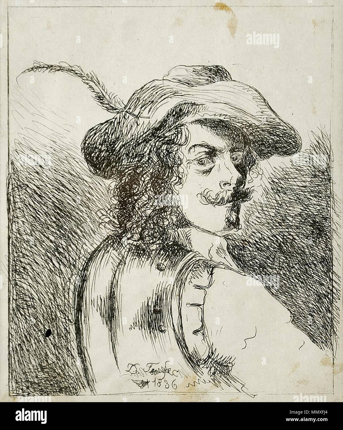 . English: 'Portrait of a nobleman looking in profile', 1836, by King ...