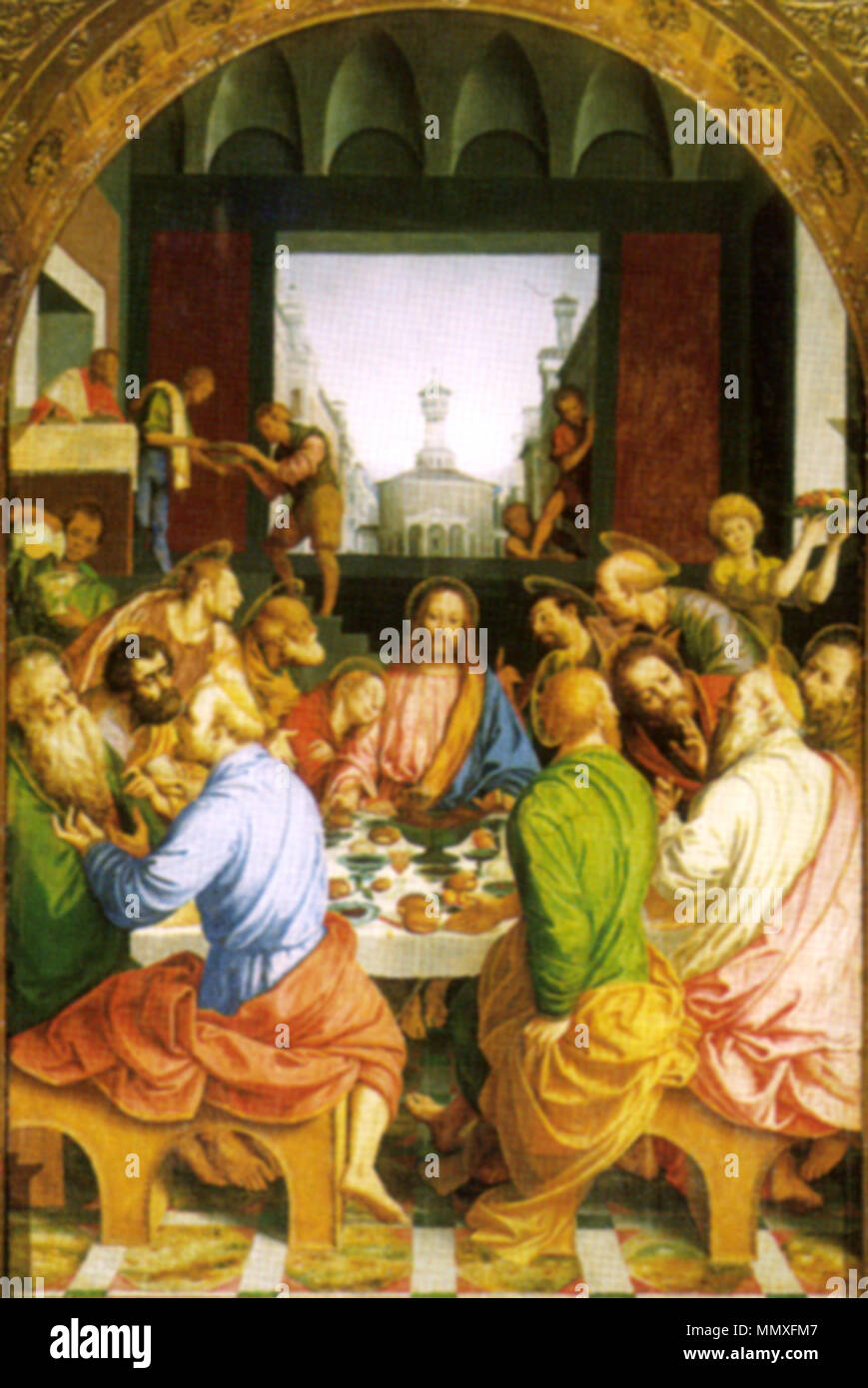 The Last Supper. circa 1543. Gaudenzio ferrari, ultima cena Stock Photo ...