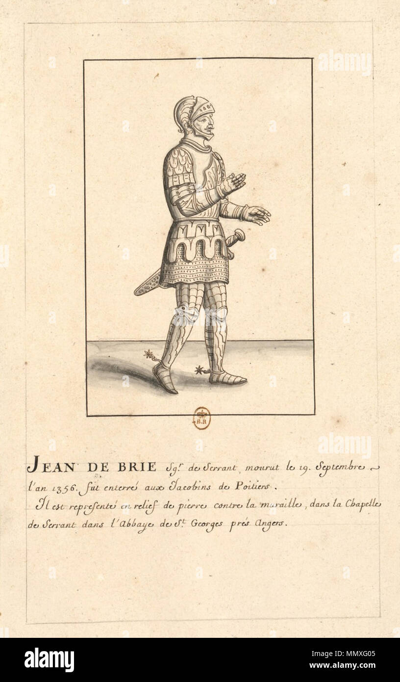 Figure de chevalier représenté de profil Stock Photo - Alamy