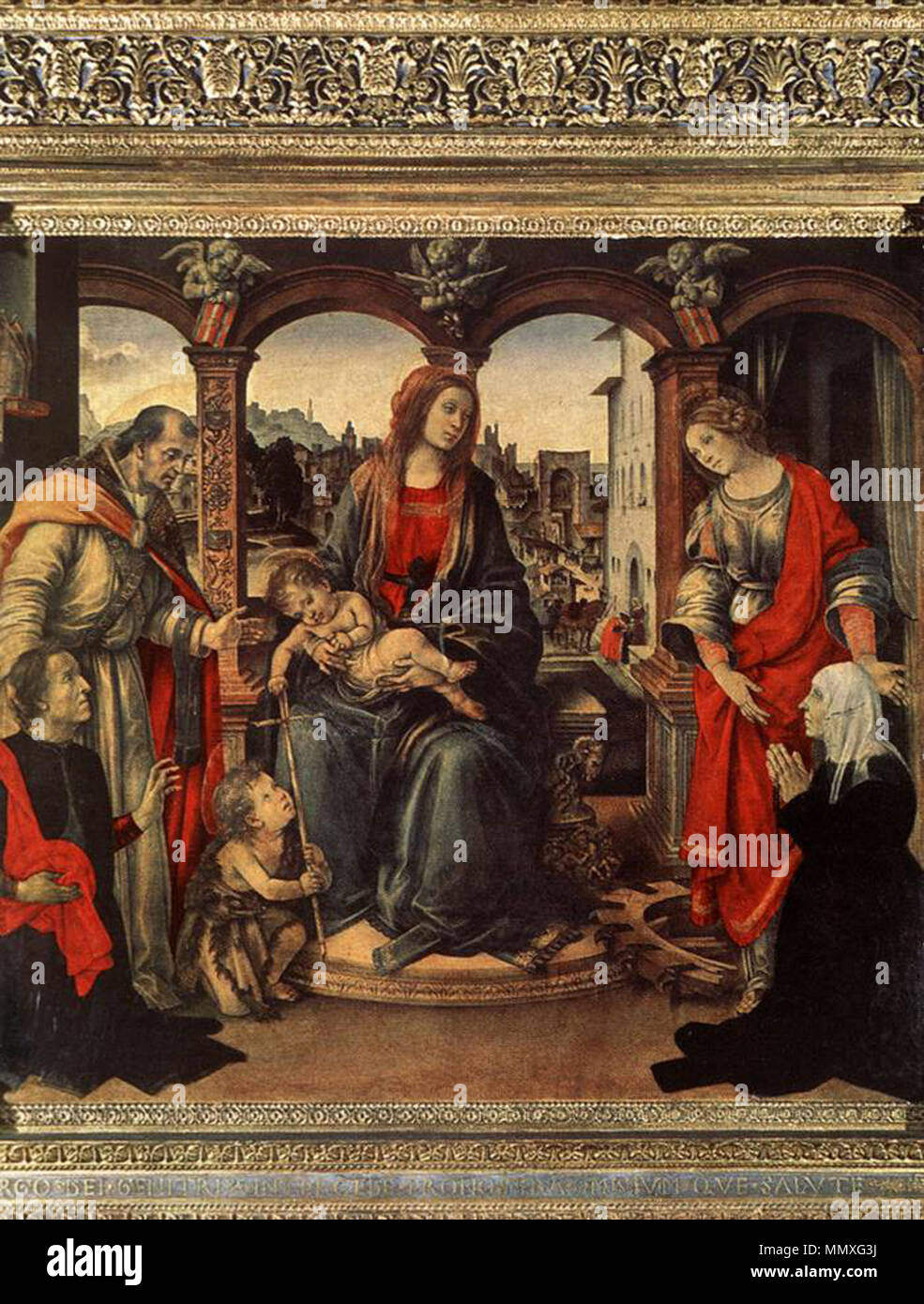 Madonna With Child And Saints Circa 1488 Filippino Lippi Madonna