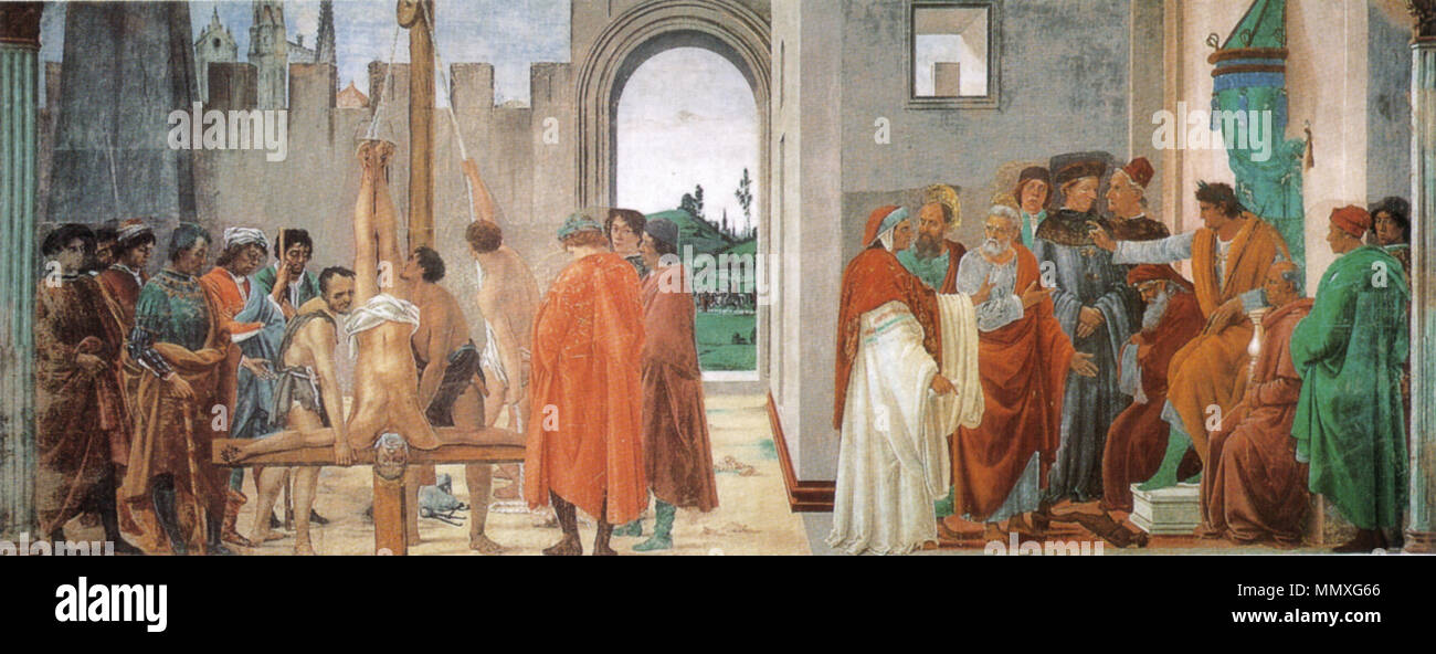 . Filippino lippi, crocifissione di san pietro, cappella brancacci, 1482-85 1424-1426, then 1489 ...