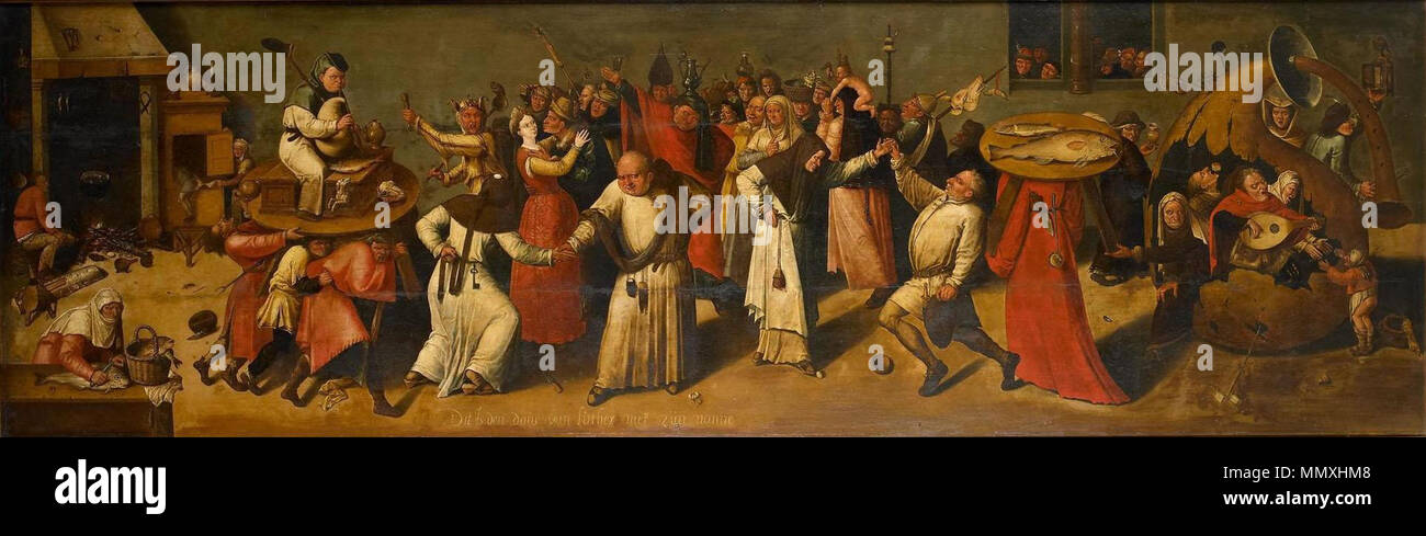 The battle between Carnival and Lent. Circa 1600-1620. Follower of ...