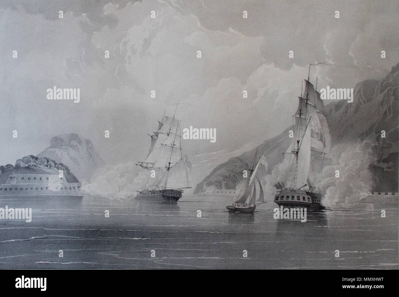 . Forcing the passage of the Bocca Tigris, China, on the 7th and 9th ...