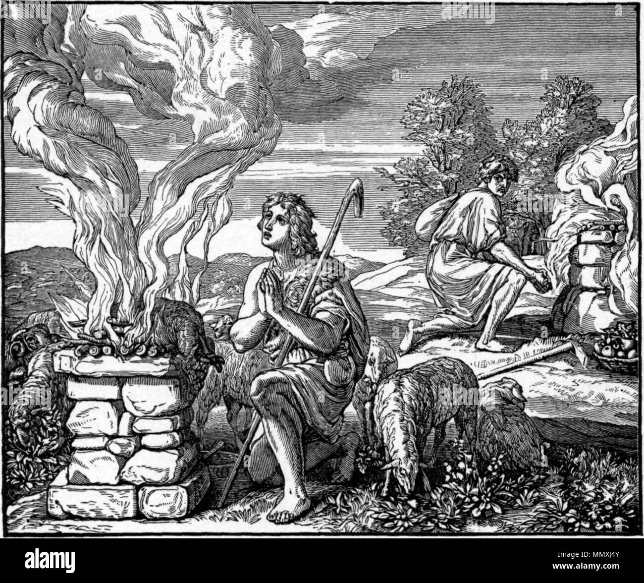 Death of abel Black and White Stock Photos & Images - Alamy