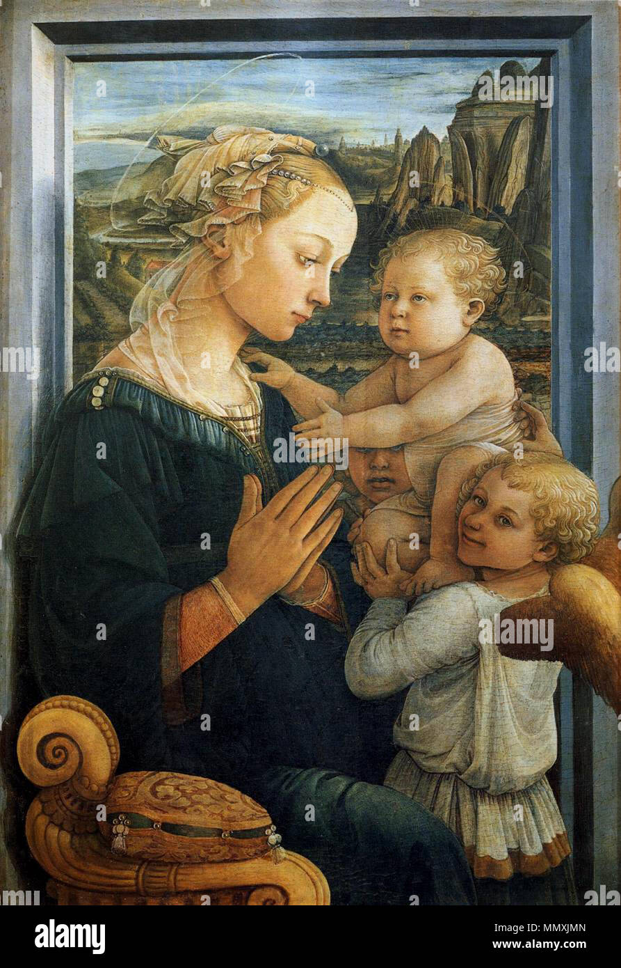 Madonna With Child And Two Angels Between Circa 1460 And Circa 1465