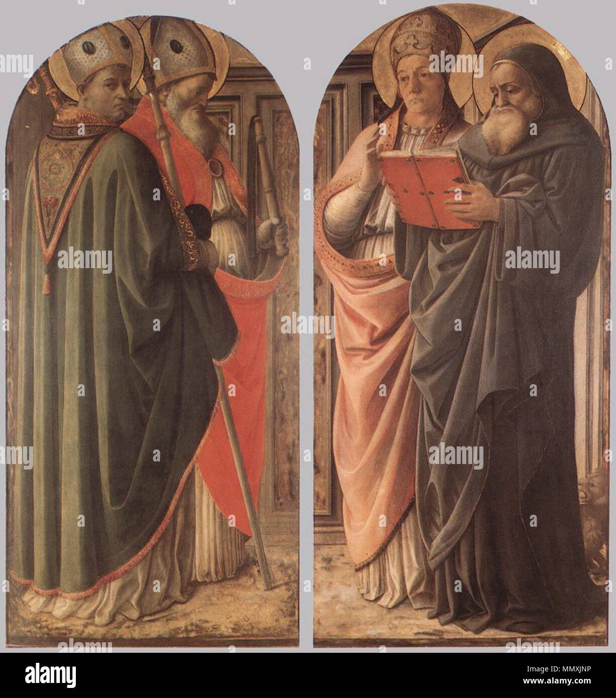 The Doctors of the Church. circa 1437. Fra Filippo Lippi - The Doctors of the Church - WGA13177 ...