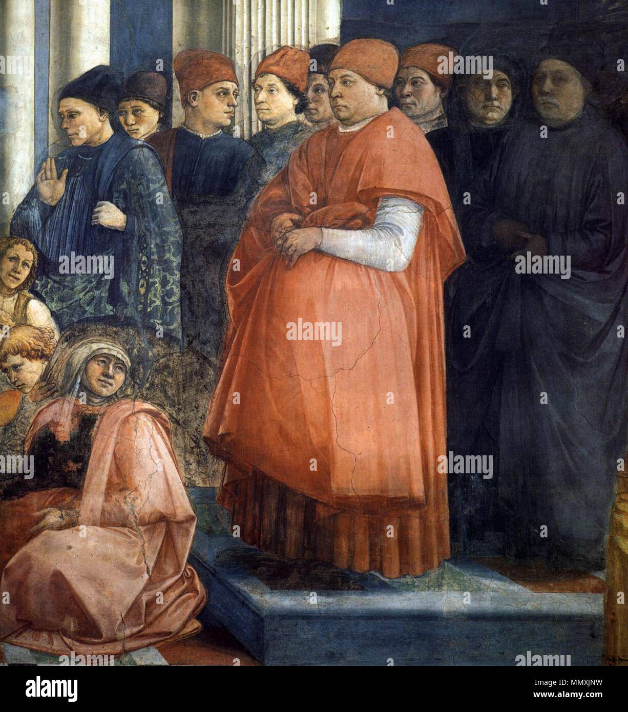 The Funeral of St Stephen (detail). 1460. Fra Filippo Lippi - The Funeral of St Stephen (detail ...