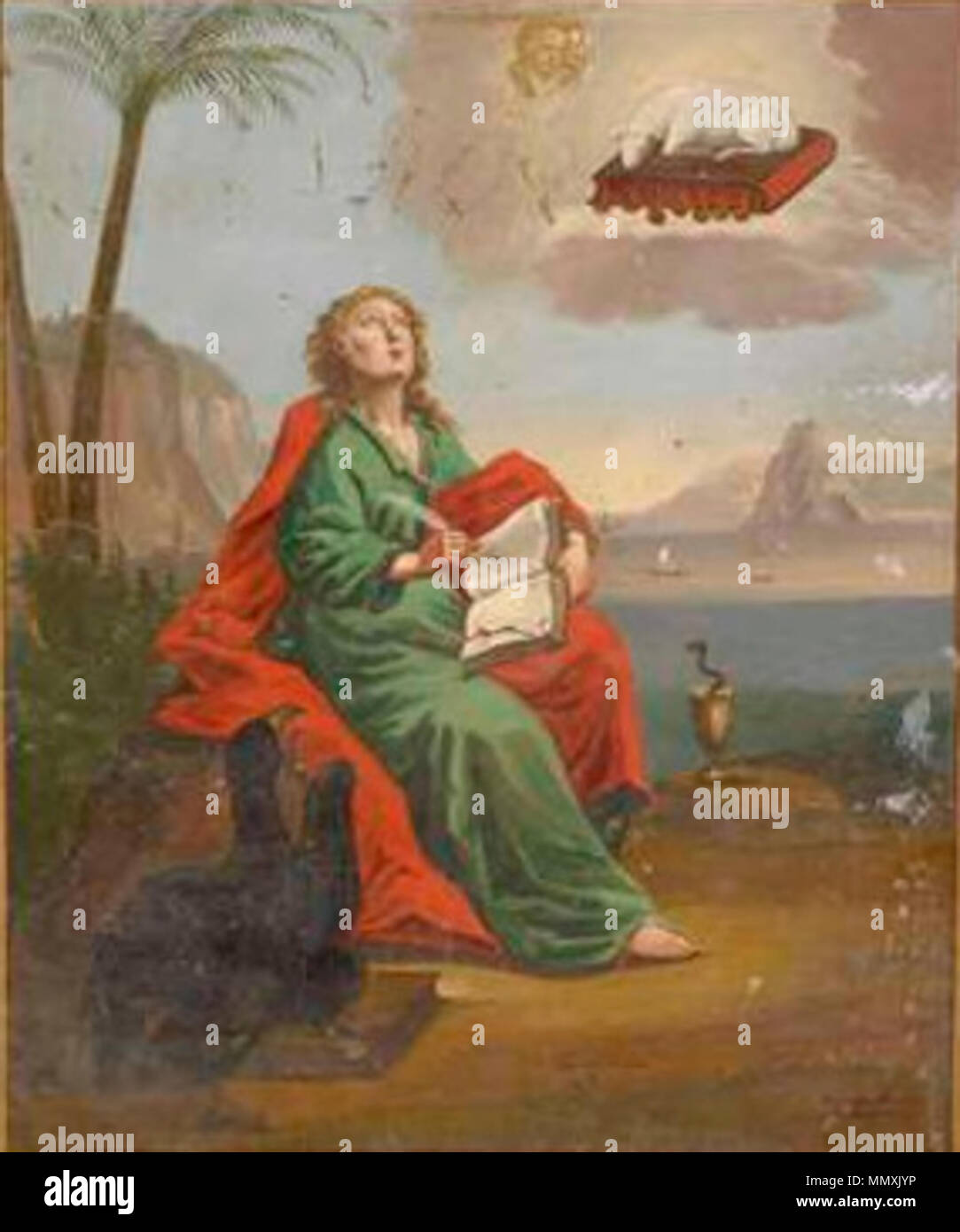 Saint John the Evangelist. 1862. Franc Bizjak - Evangelist Janez Stock ...