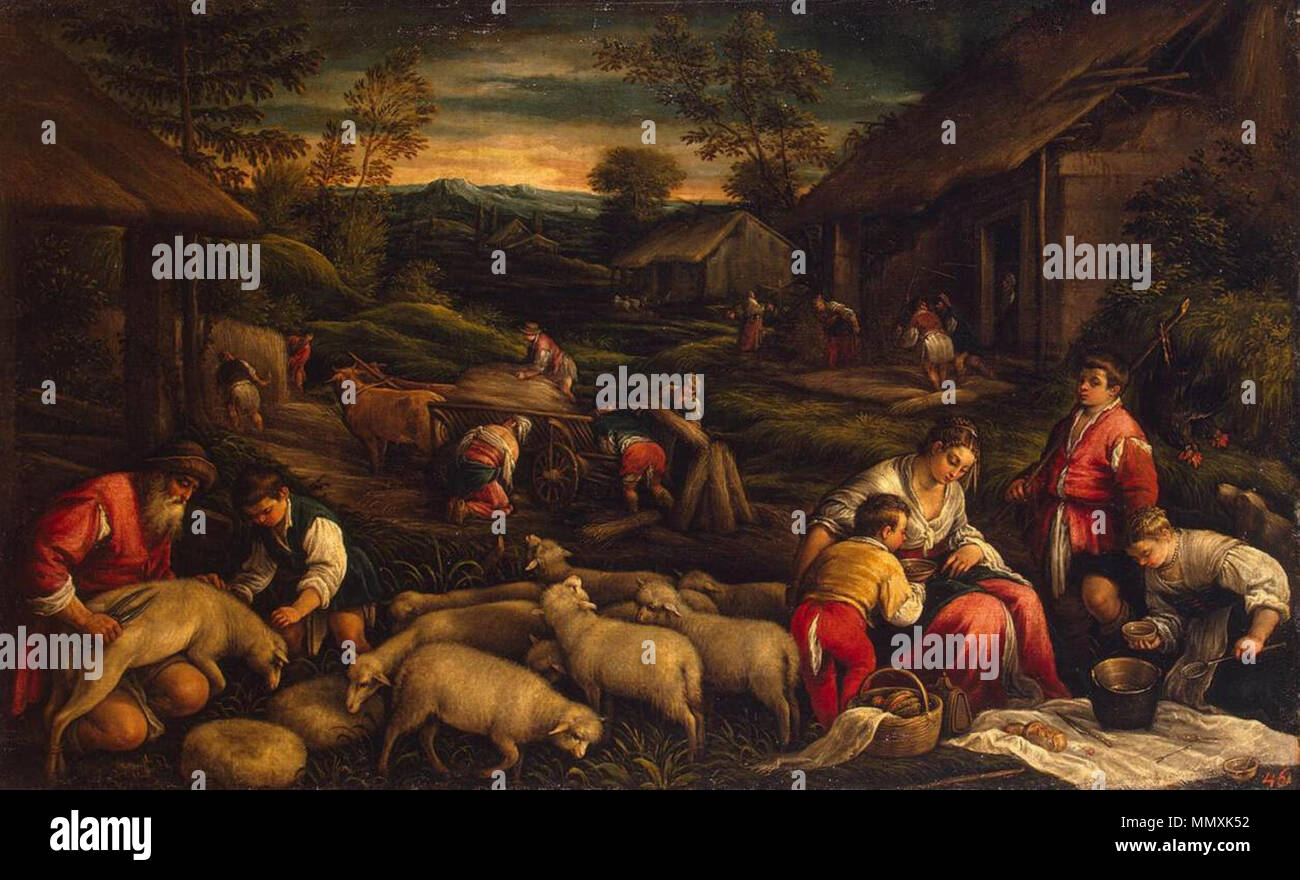 English: Summer . between 1577 and 1578. Francesco Bassano the Younger ...