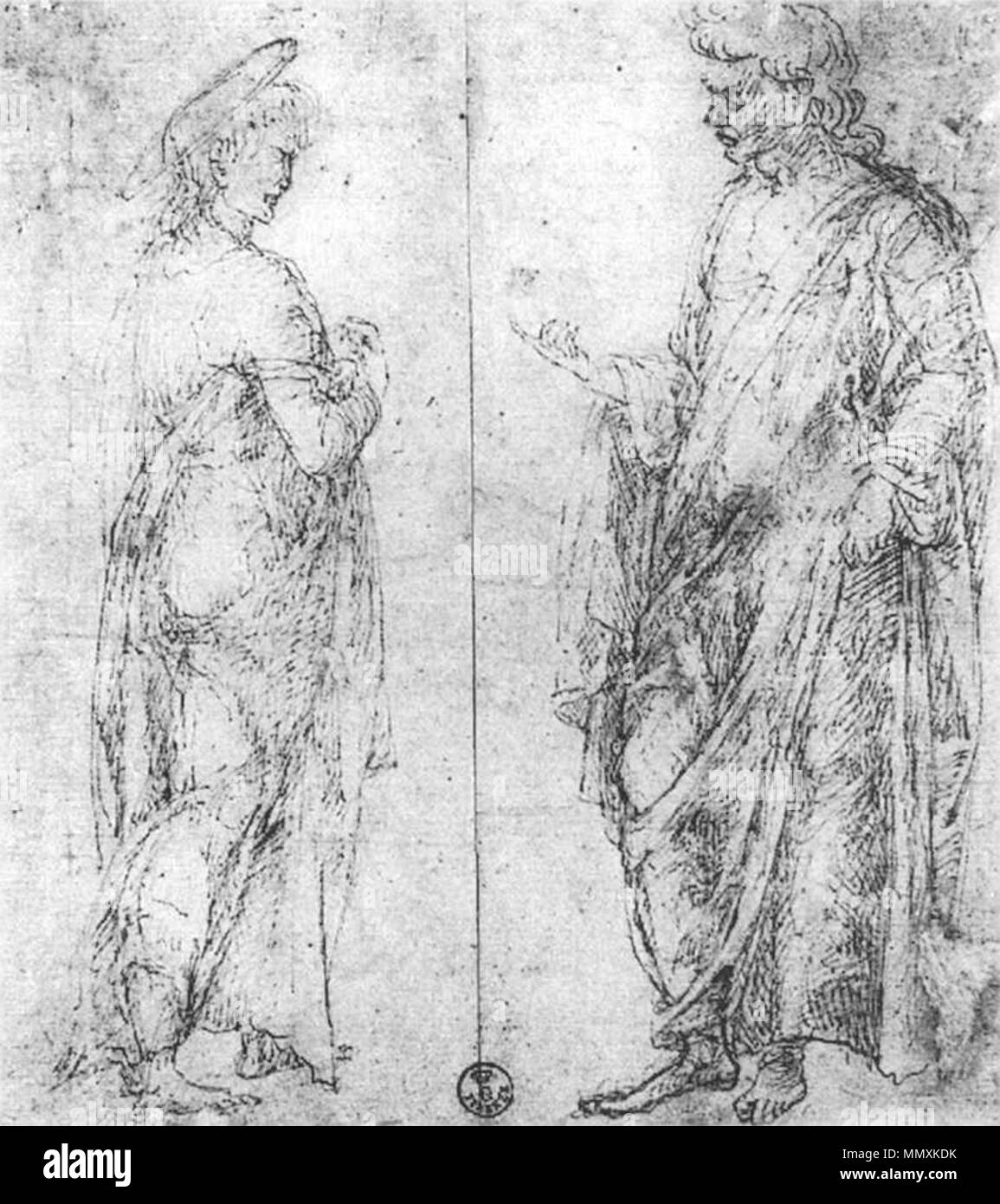 English: Two Apostles . circa 1490. Francesco di Giorgio, Two Apostles ...