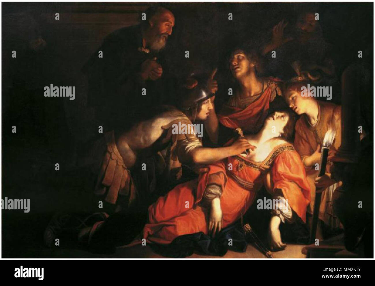 Francesco Rustici - The death of Lucretia Stock Photo - Alamy