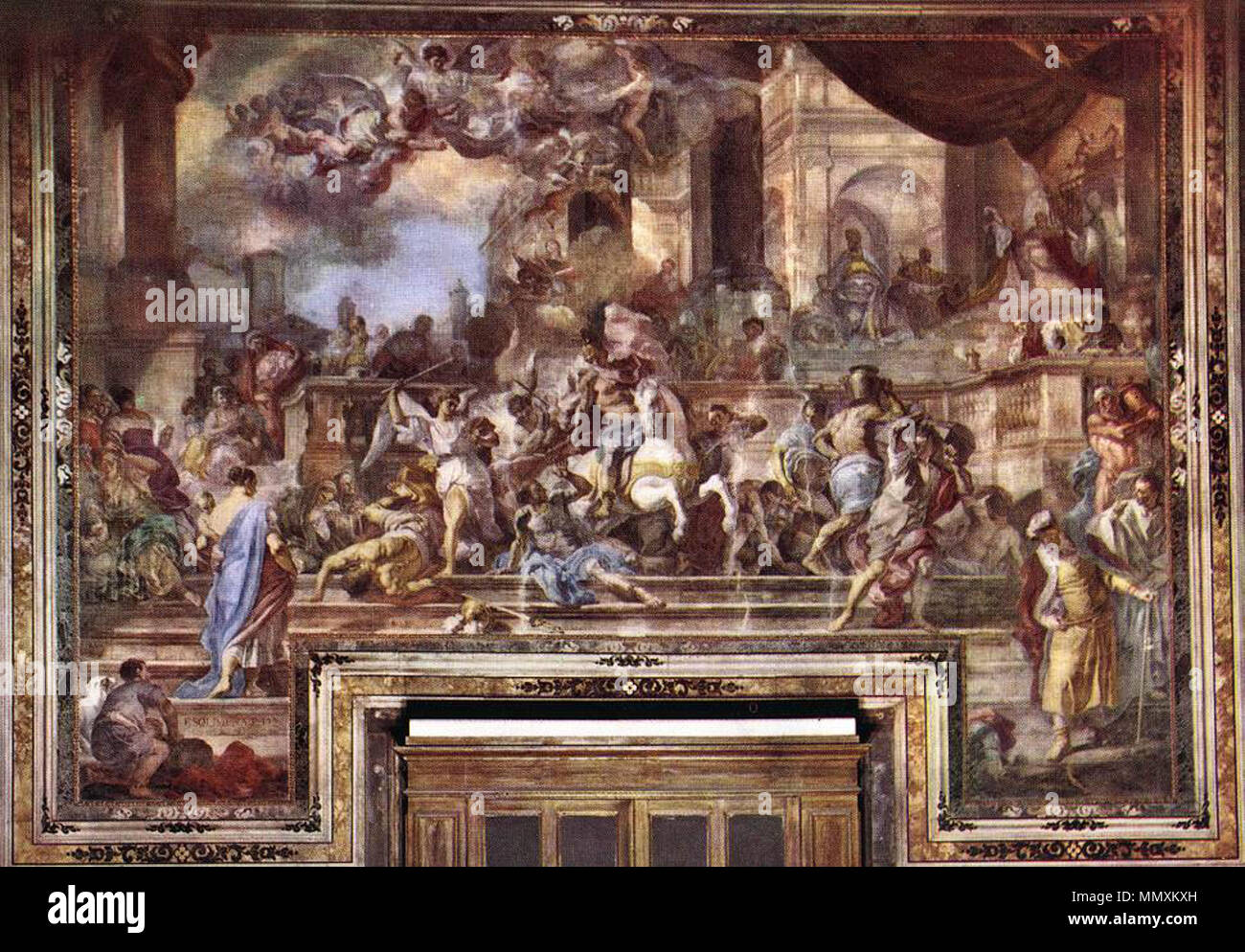 The expulsion of heliodorus from the temple hi-res stock photography ...