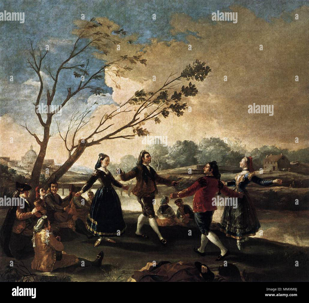 Dance of the Majos at the Banks of Manzanares. 1777. Francisco de Goya ...