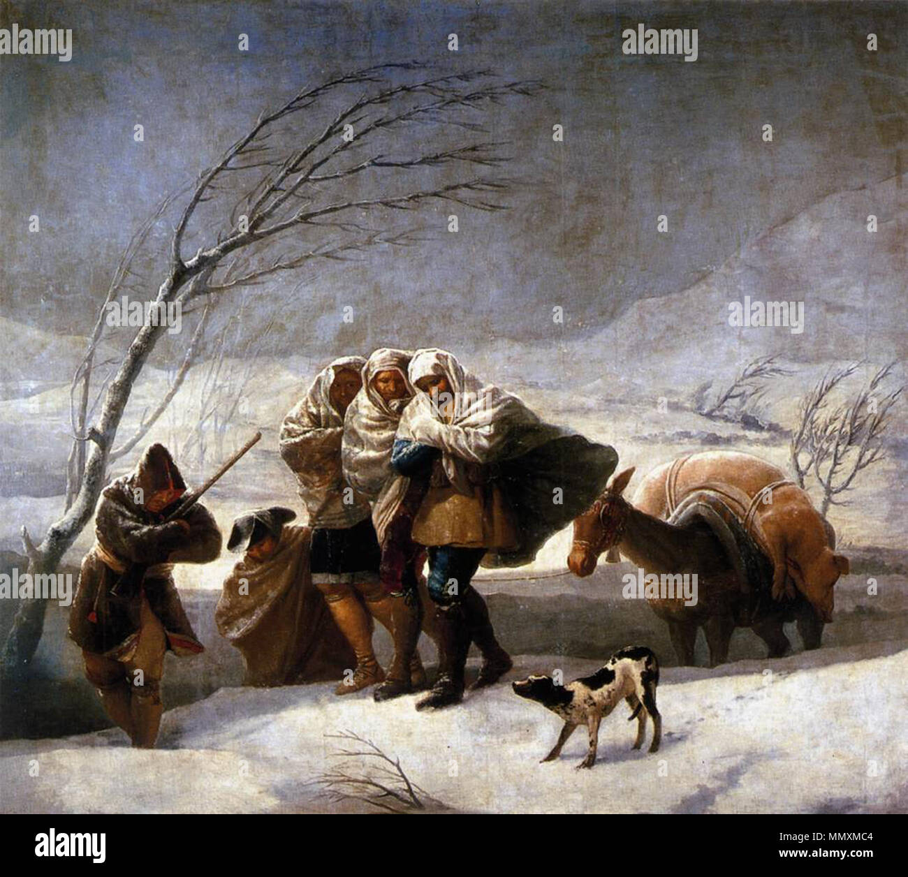 The snowstorm or winter 1786 goya hi-res stock photography and images ...