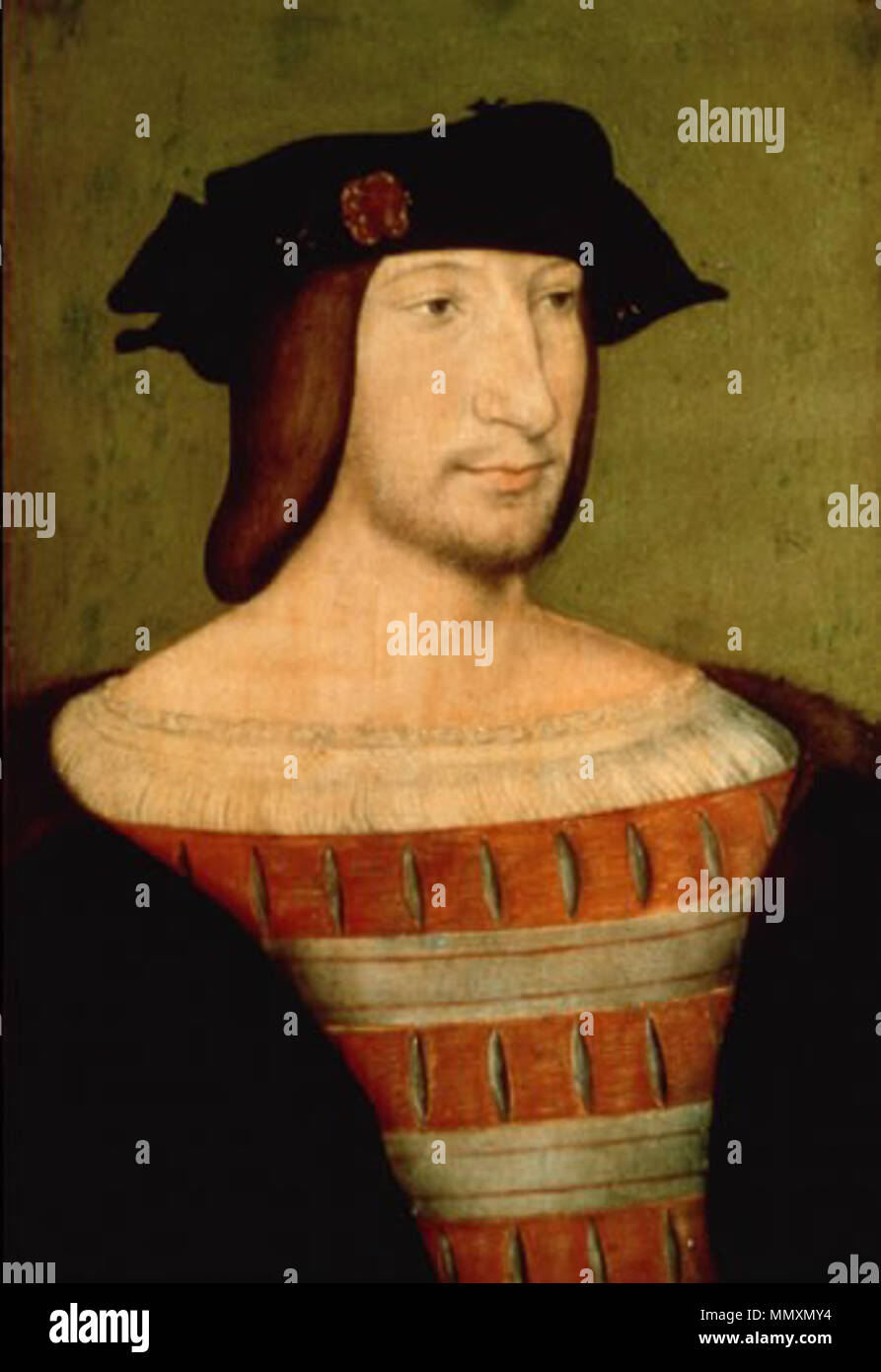 Portrait of King François I. circa 1515. Francois Ier by Jean Clouet ...