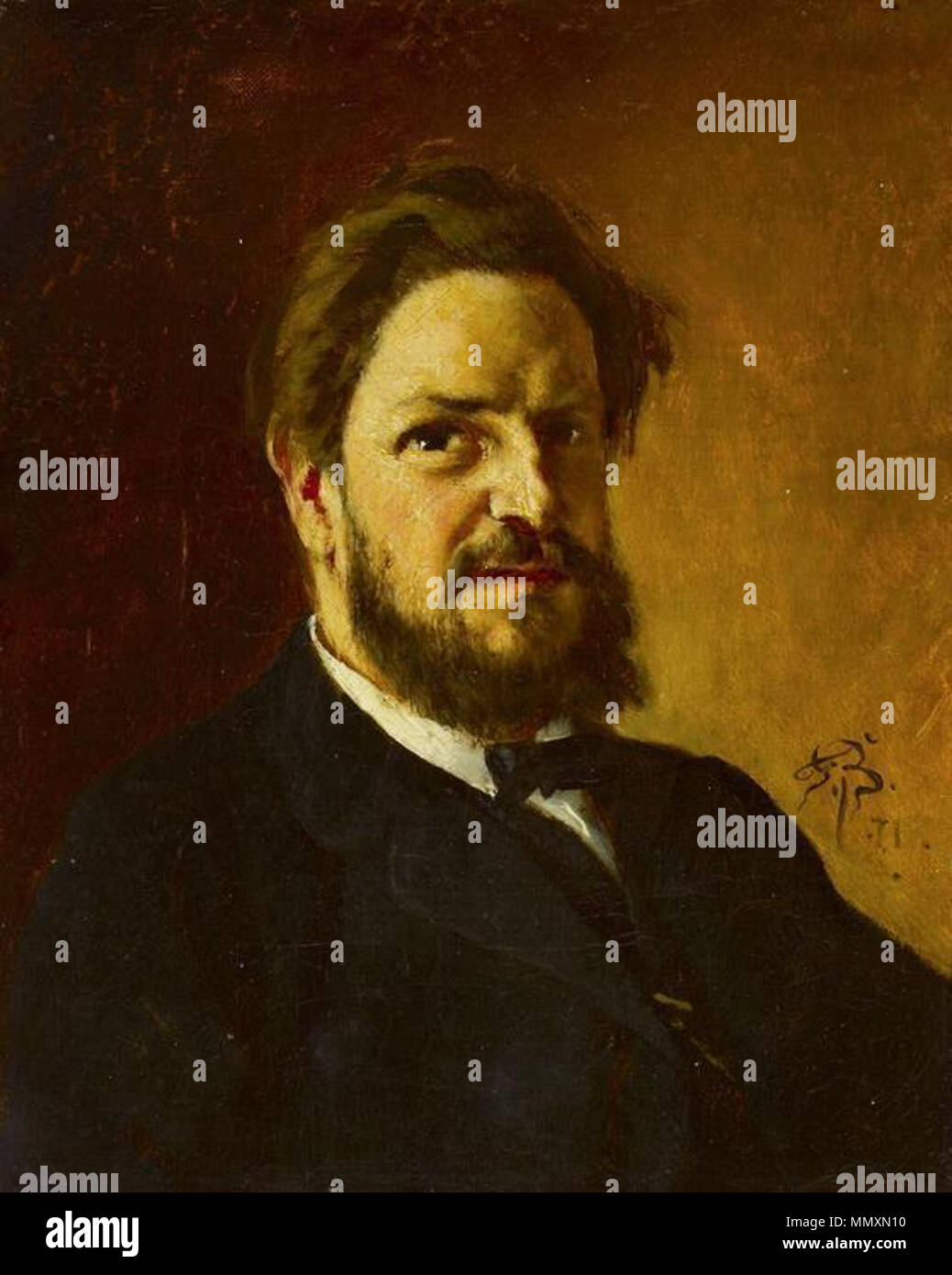 Frank Buchser - Bildnis von Herrn Täuble Stock Photo - Alamy