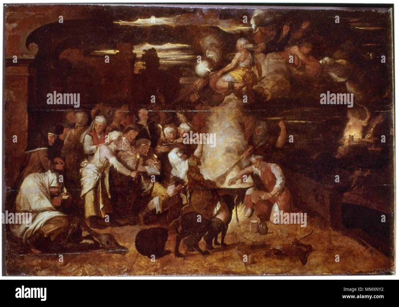 Frans Verbeeck (possibly) - Witches’ Sabbath Stock Photo - Alamy