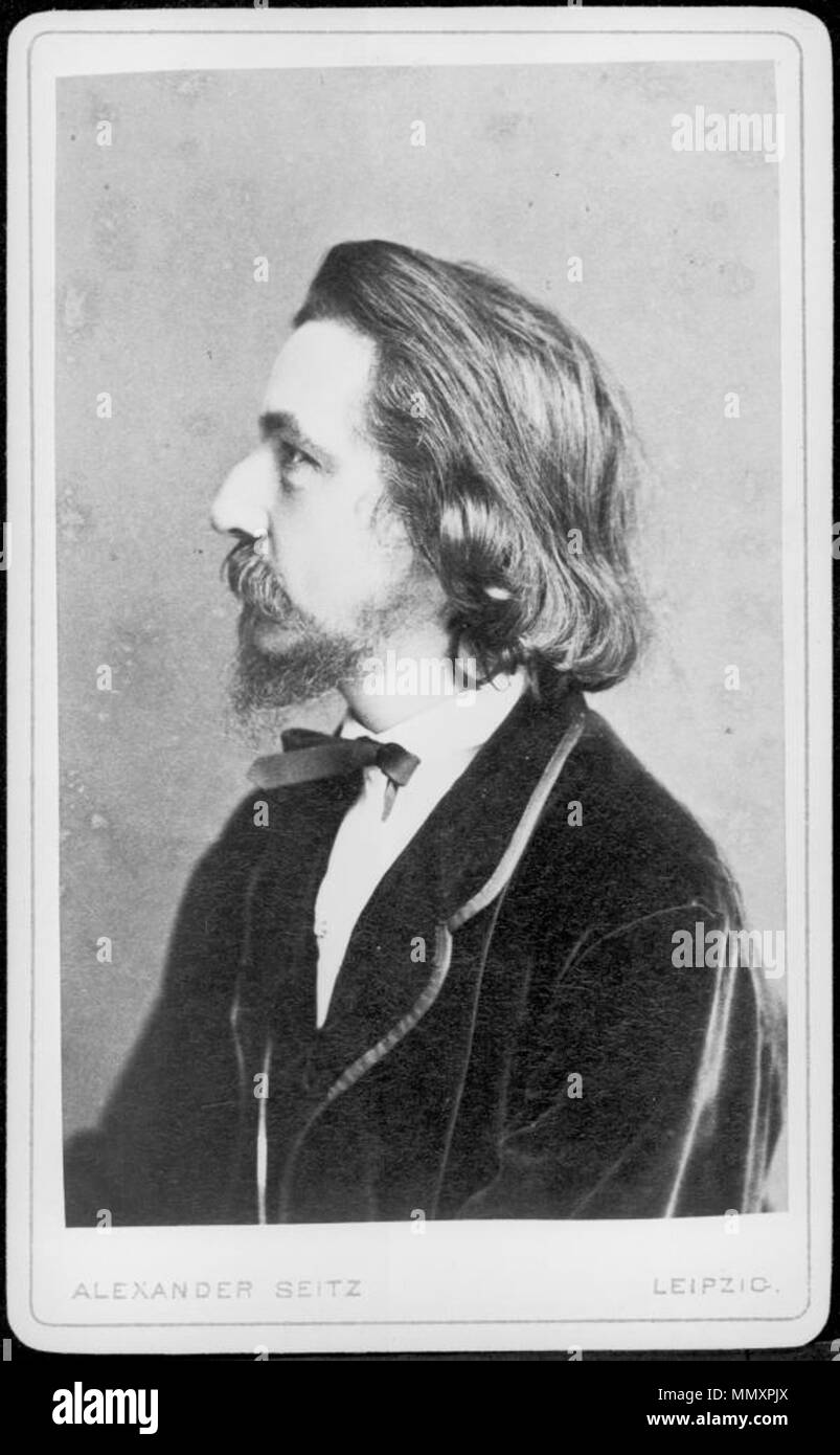 . German composer Franz von Holstein (1826-1878) . 1874. Alexander ...