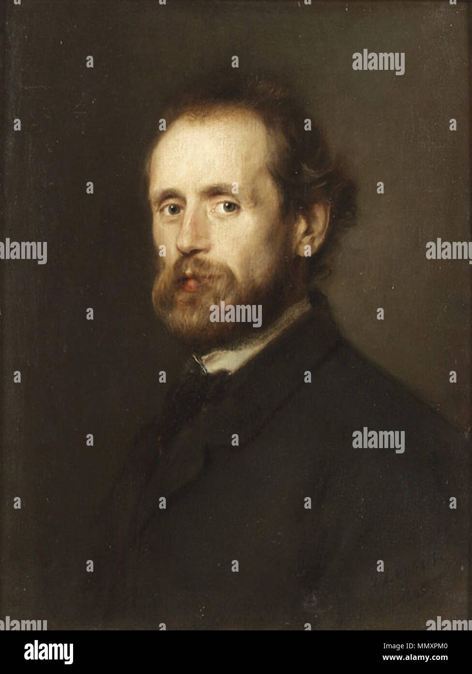 . Deutsch: Franz von Lenbach: Portrait des Bildhauers Joseph von Kopf ...