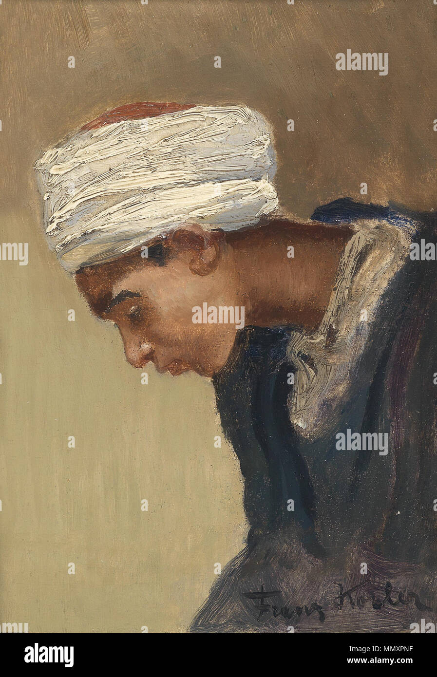 . German: Orientalischer Portraitkopf . by 1905. Franz Xaver Kosler ...