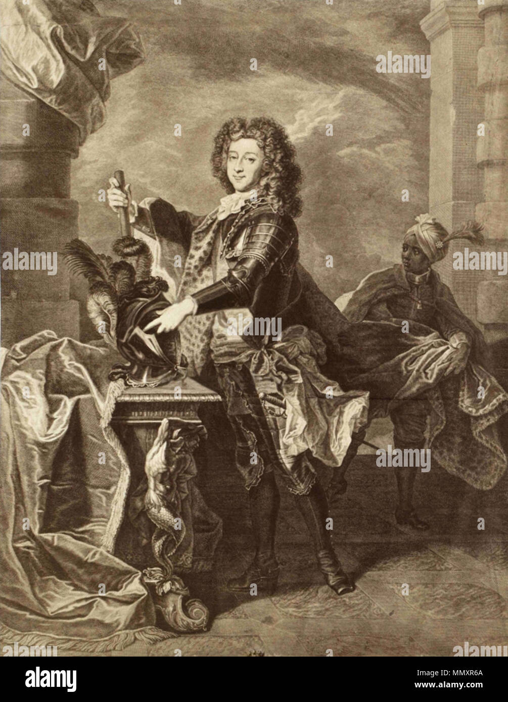 François Louis, Prince of Conti after a lost painting by Rigaud circa ...