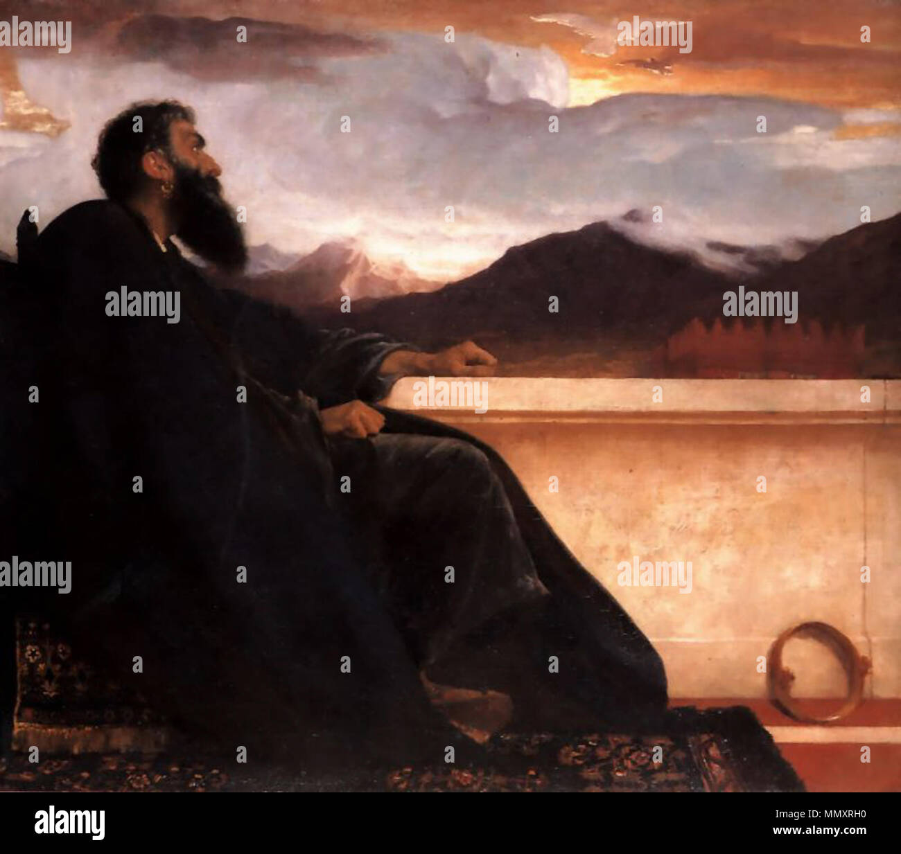 David. 1865. Frederick Leighton - David Stock Photo - Alamy