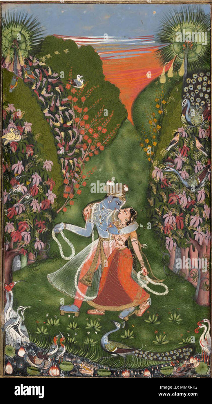 Radha and krishna walk hi-res stock photography and images - Alamy