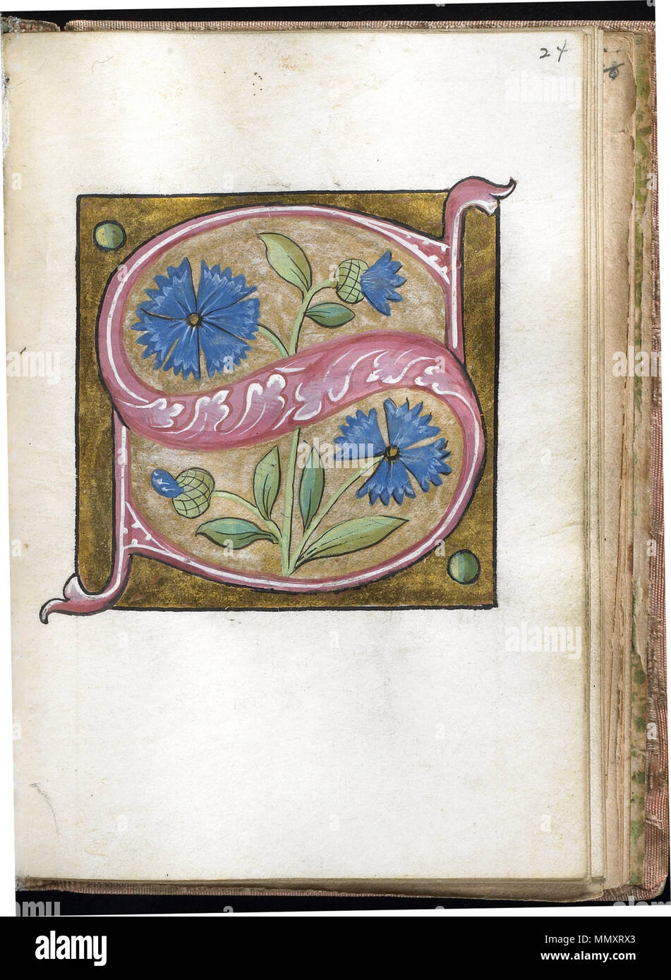 W.200.24R French - Leaf from Alphabet Book - Walters W20024R - Open ...