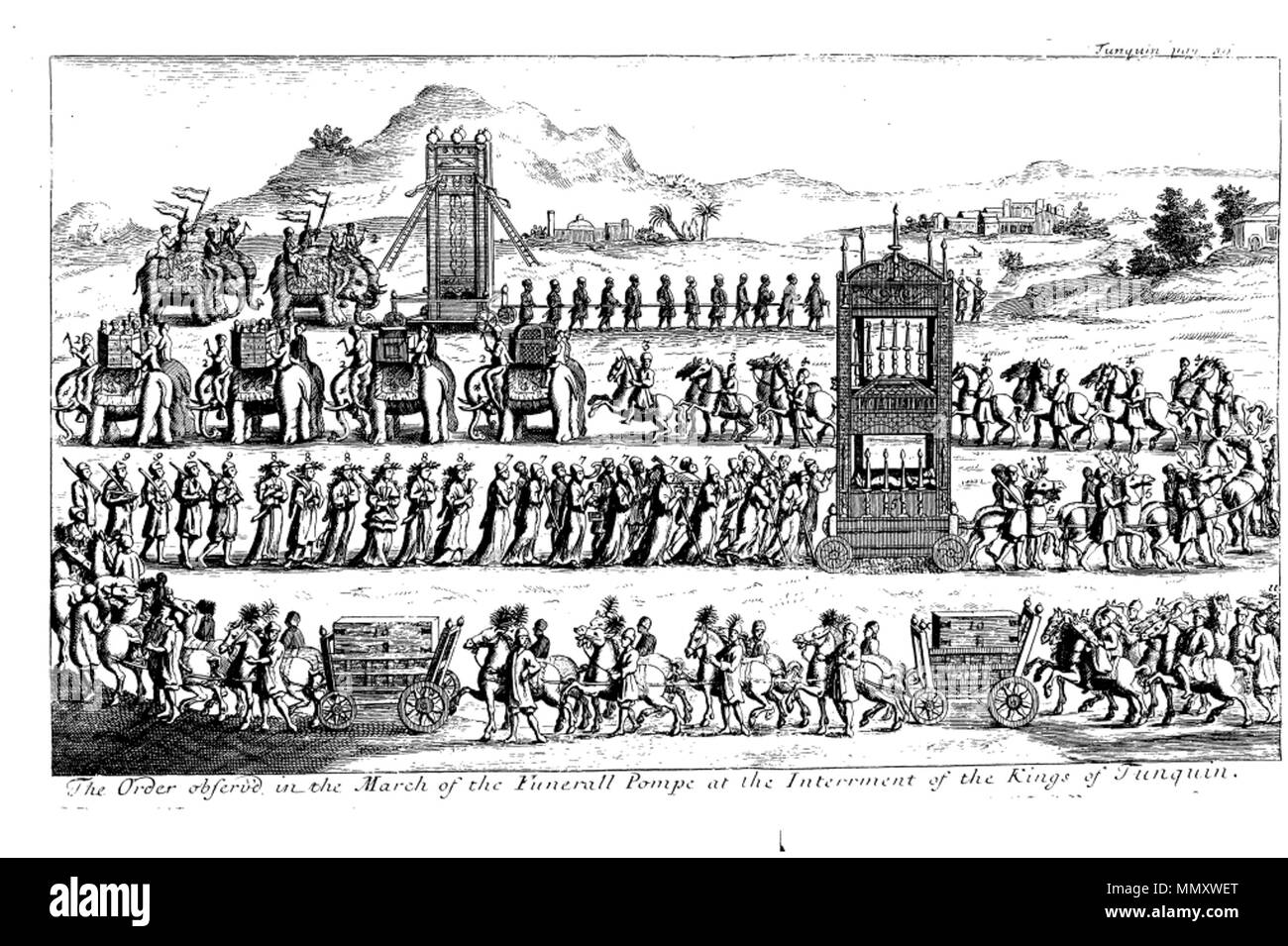 . English: The Funeral of Lord Trịnh Tùng from Recueil de Plusieurs ...