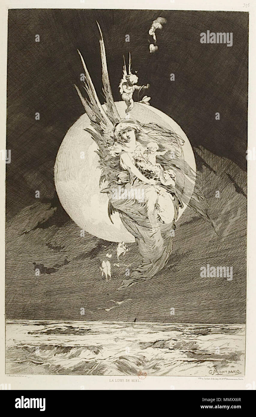 Moon etching hi-res stock photography and images - Alamy