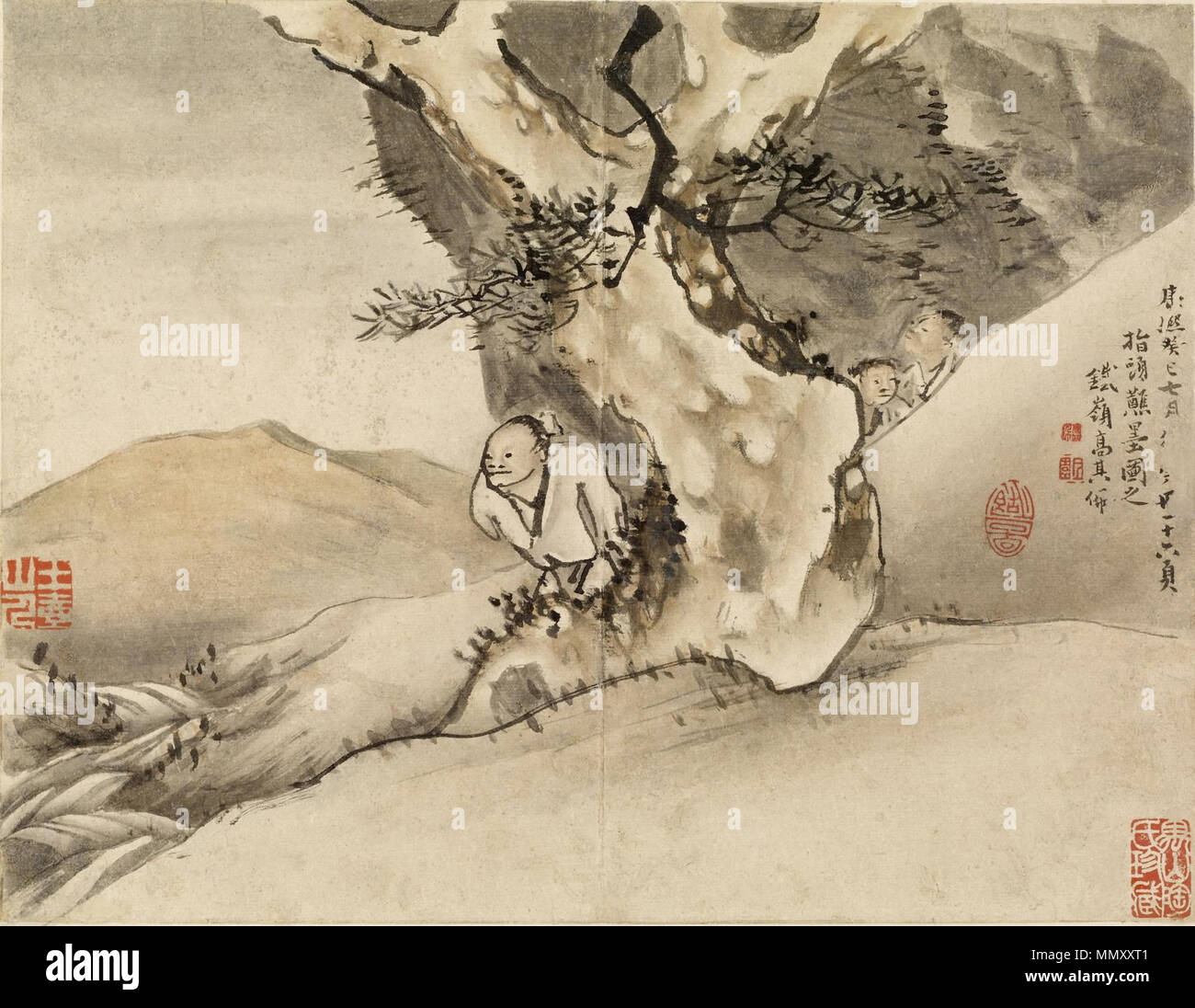 35.298H Kao Ch'i-pei. 'Album of paintings, eight leaves,' 1713. ink and color on paper. Walters ...