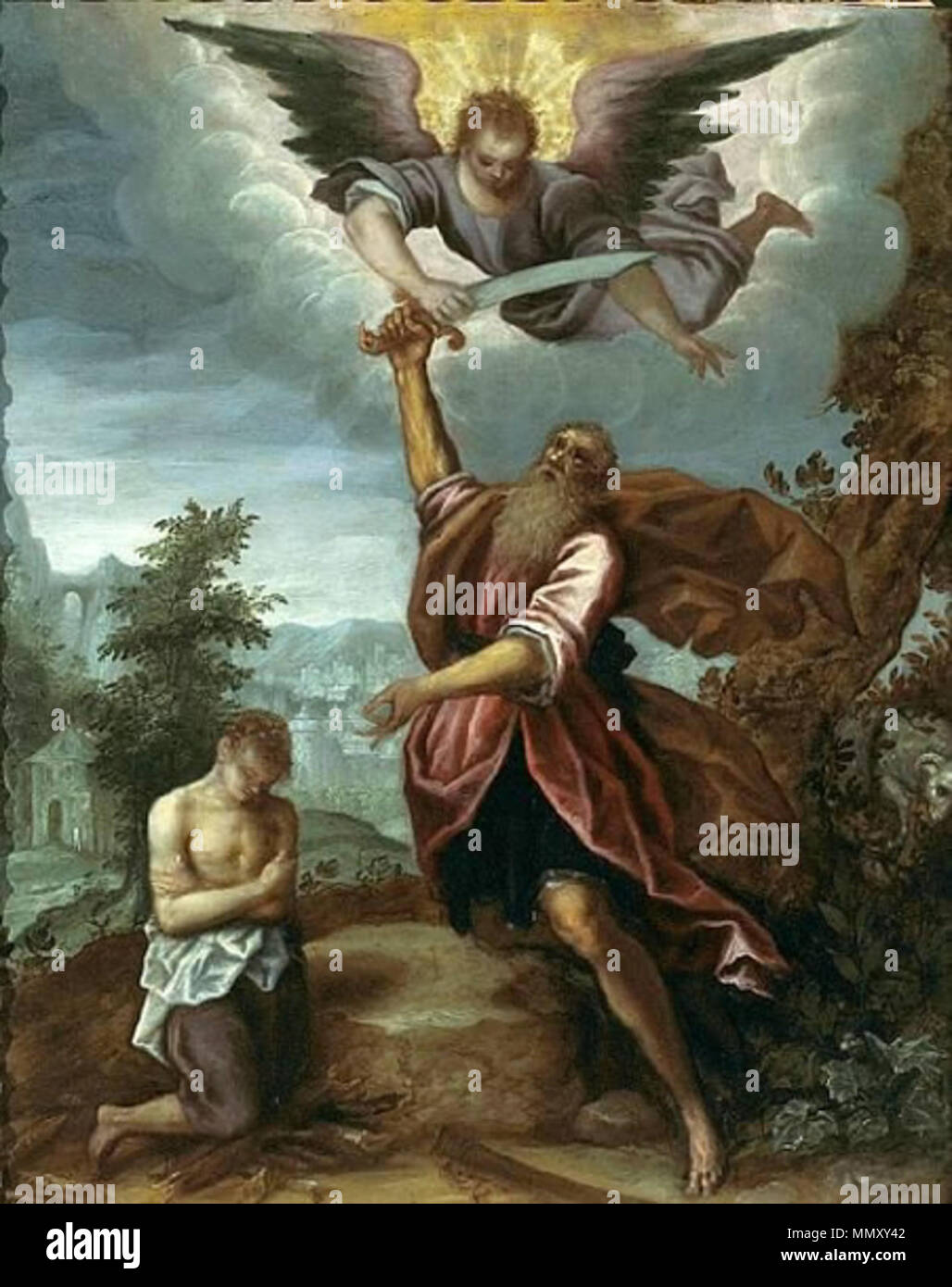 English: The sacrifice of Isaac . 1570-1617. Gaspar Rem (Attr.) - The ...