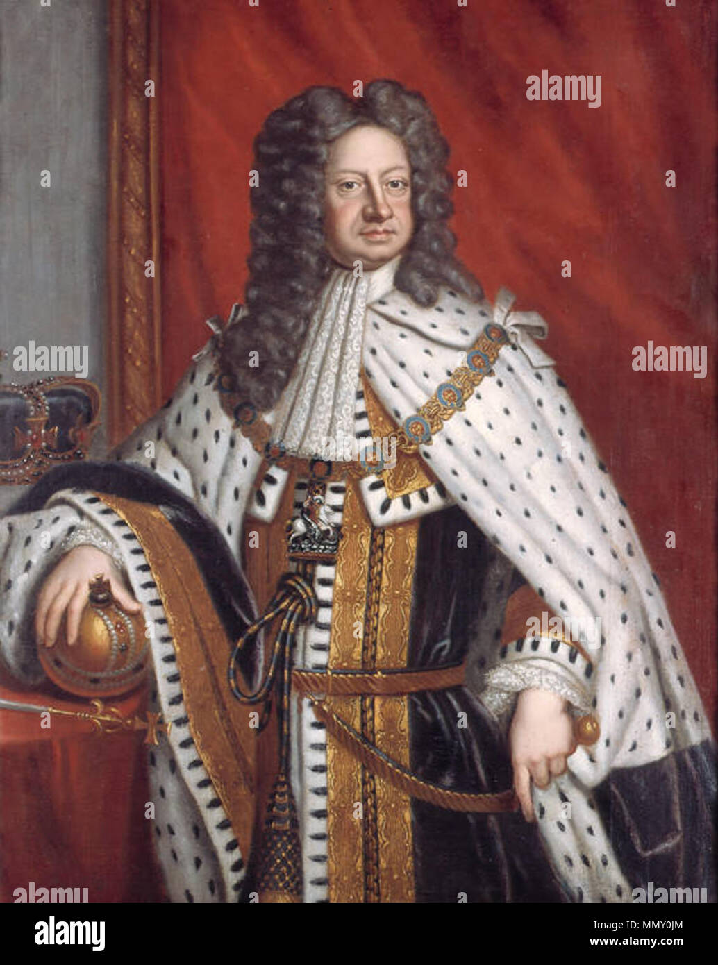 . English: George I, king of Great Britain . 18th century. Georg-I ...