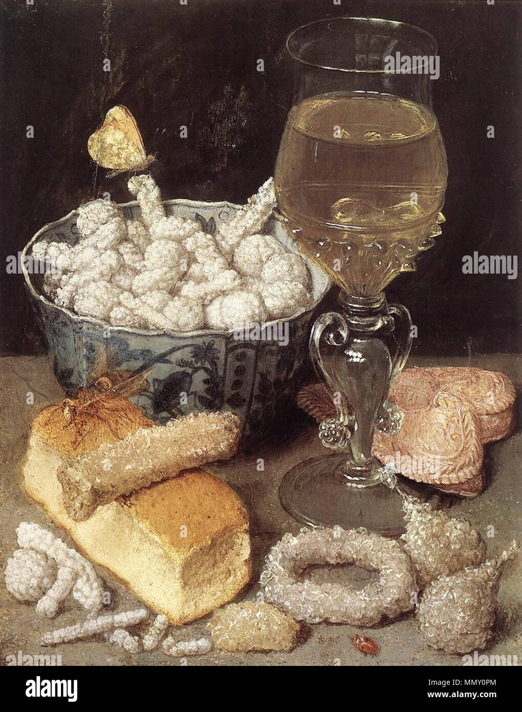 English: Still-Life with Bread and Confectionary . first half of 17th ...