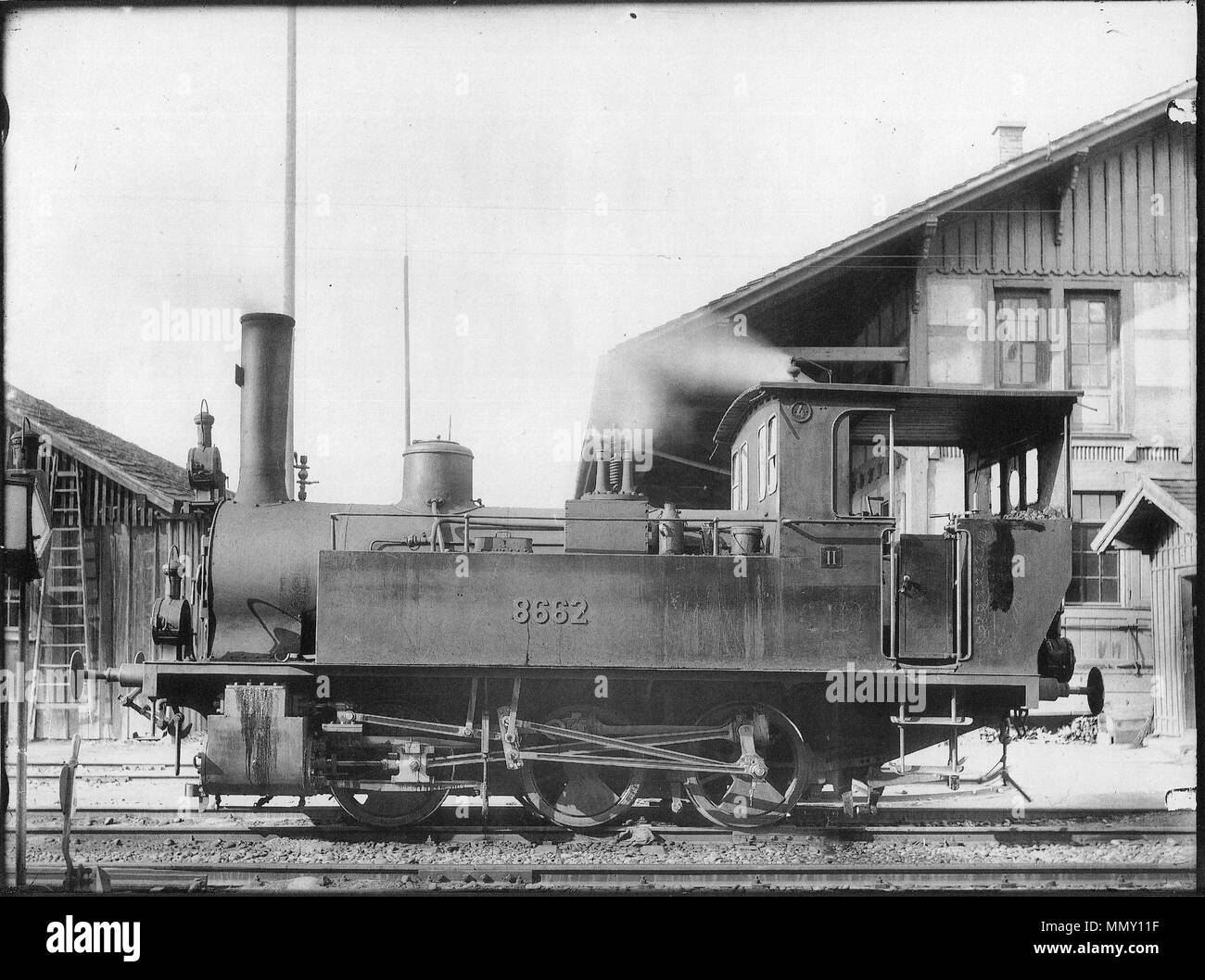 . Deutsch: Tenderlocomotive Nr. 8662 des Typs E 3/3 der Schweizeriſchen ...