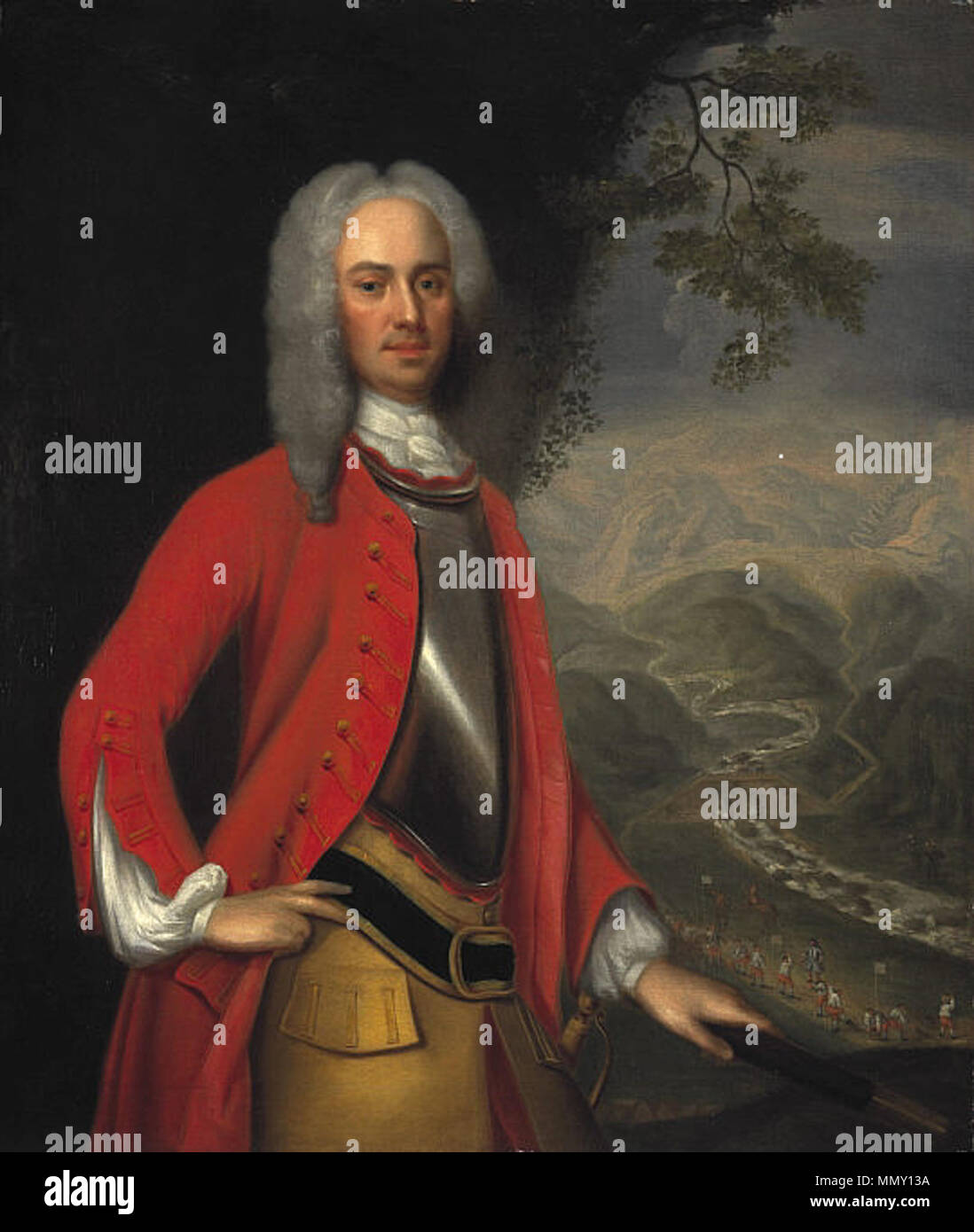 English: Portrait of the english Field Marshal George Wade (1673-1748 ...