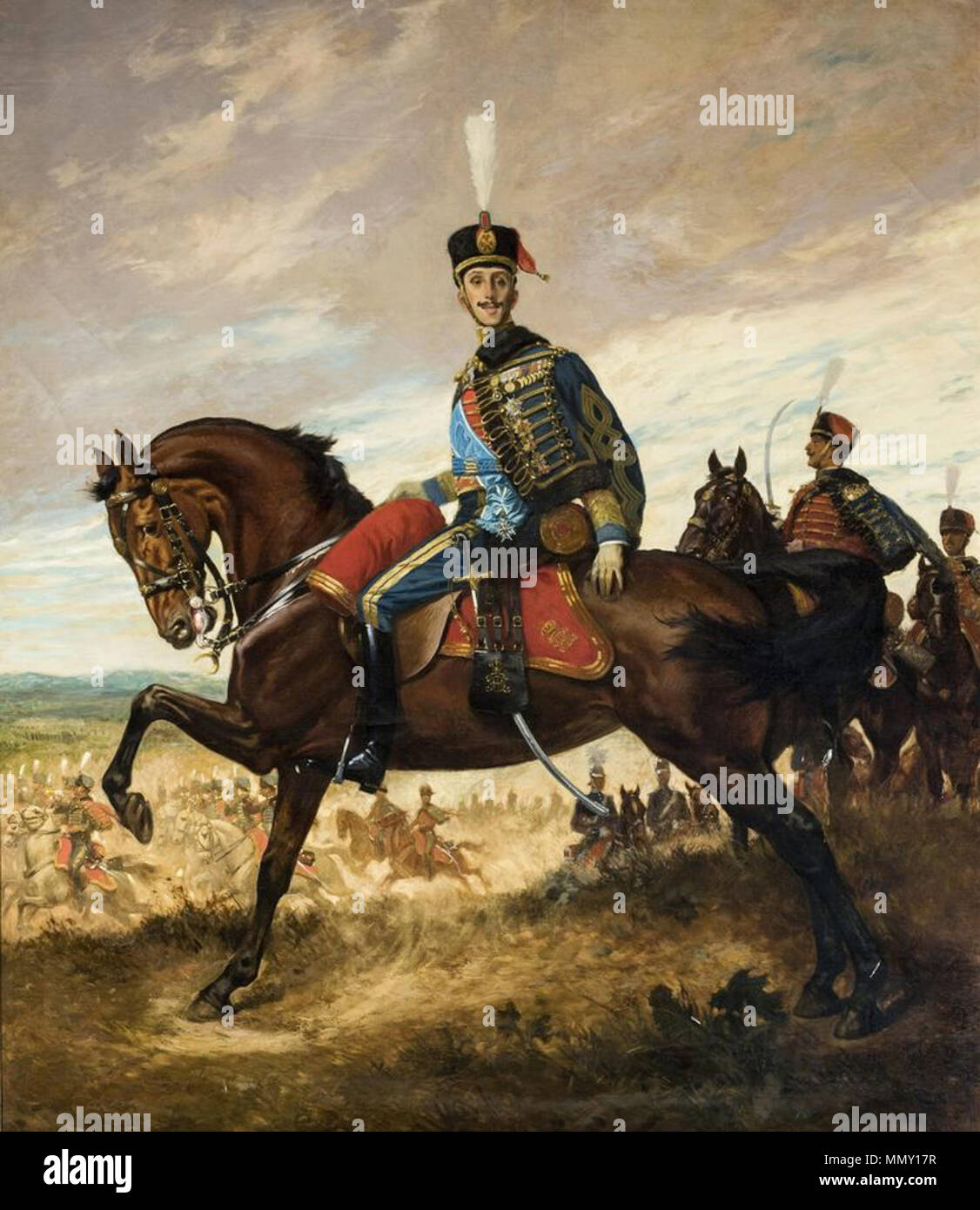 . Español: Retrato del rey Alfonso XIII de España (1886-1941), que fue ...