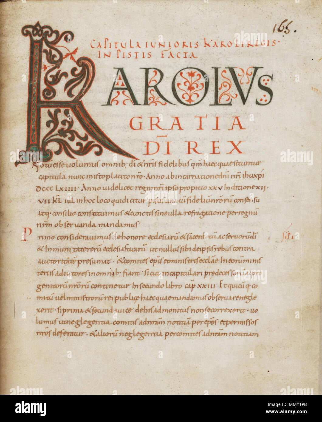 . English: fol. 165 from Beinecke MS 413, a codex containing ...