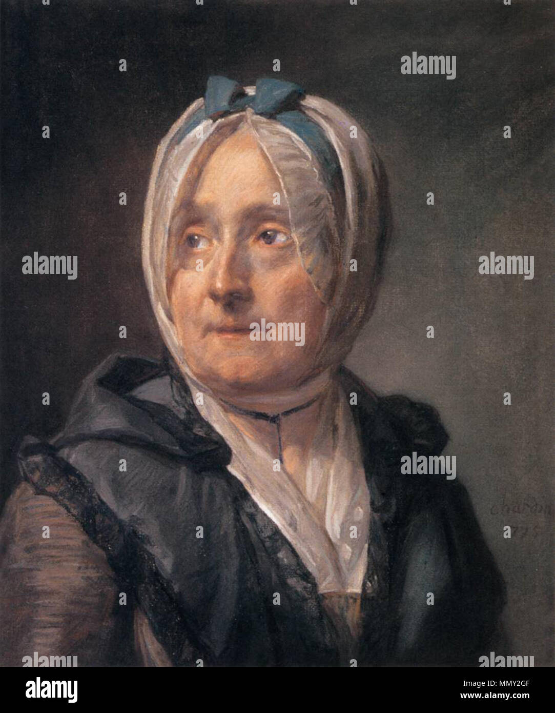 Jean Siméon Chardin - Madame Chardin - WGA04788 Stock Photo - Alamy