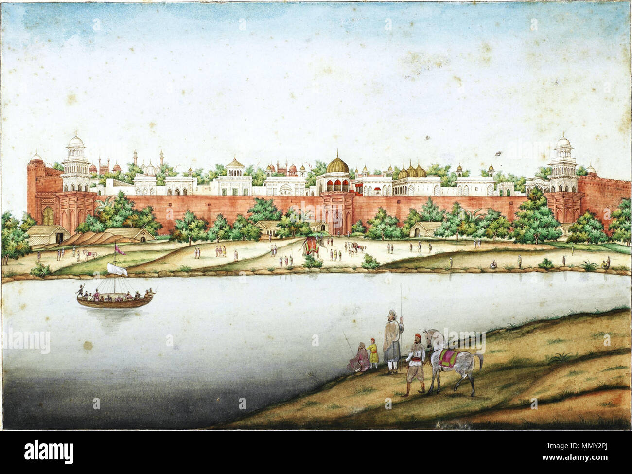 Red fort delhi burj hi-res stock photography and images - Alamy