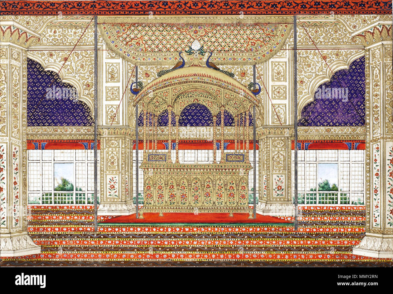 Throne red fort delhi hi-res stock photography and images - Alamy