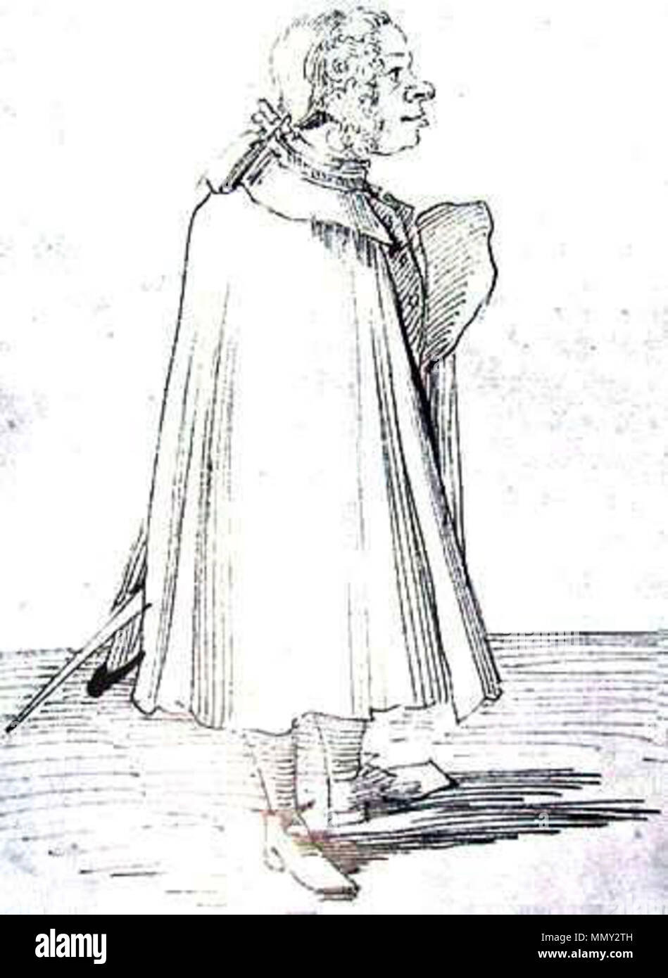 . English: Caricature of the Italian castrato opera singer Giacinto ...