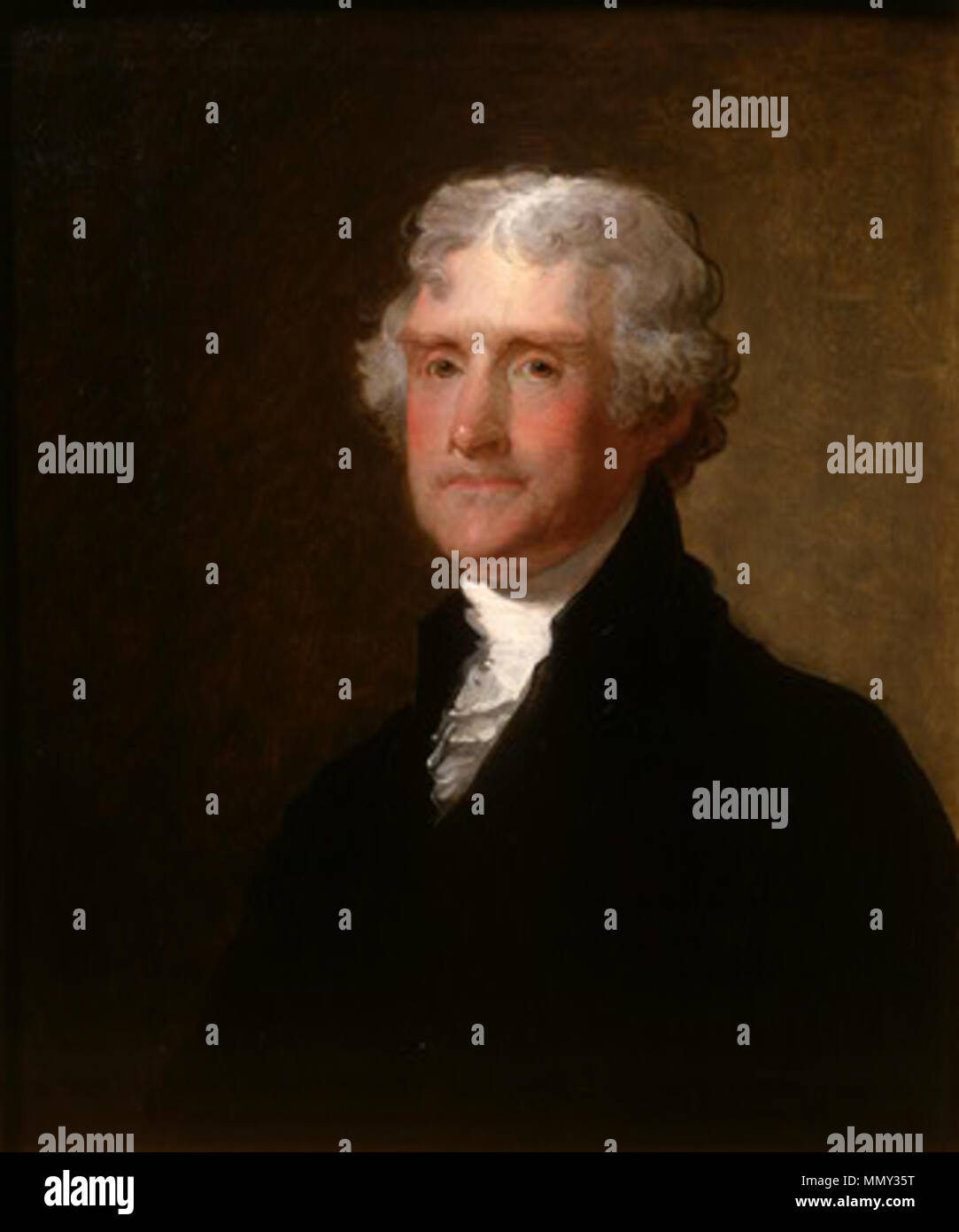 Thomas Jefferson. circa 1821. Gilbert Stuart Thomas Jefferson Stock ...