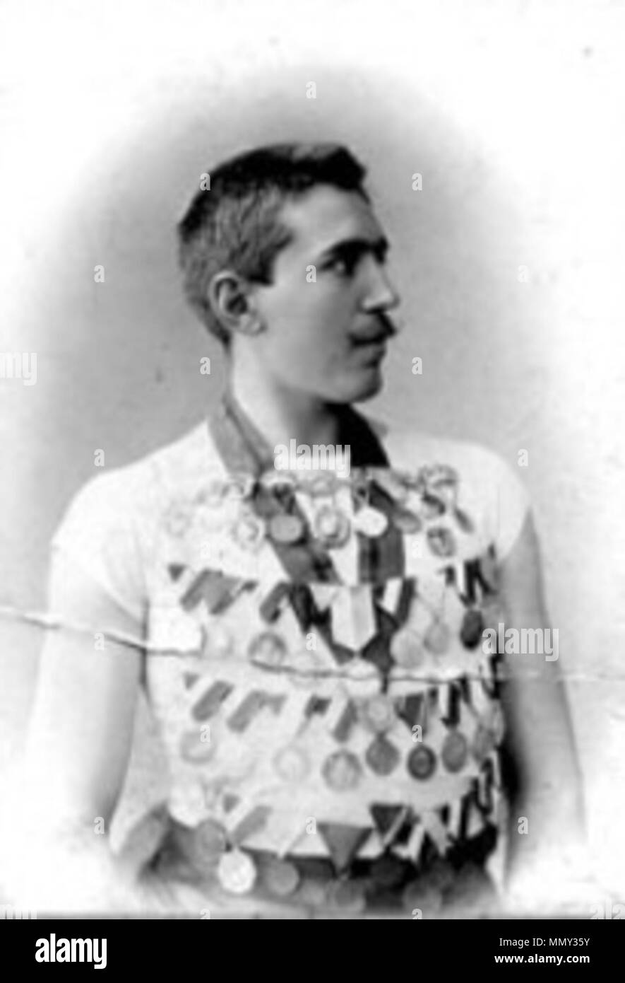 Gillemot Ferenc az érmeivel Stock Photo - Alamy