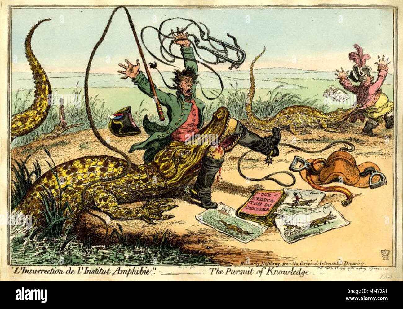 . James Gillray, L'Insurrection de l'Institut Amphibie – The Pursuit of ...