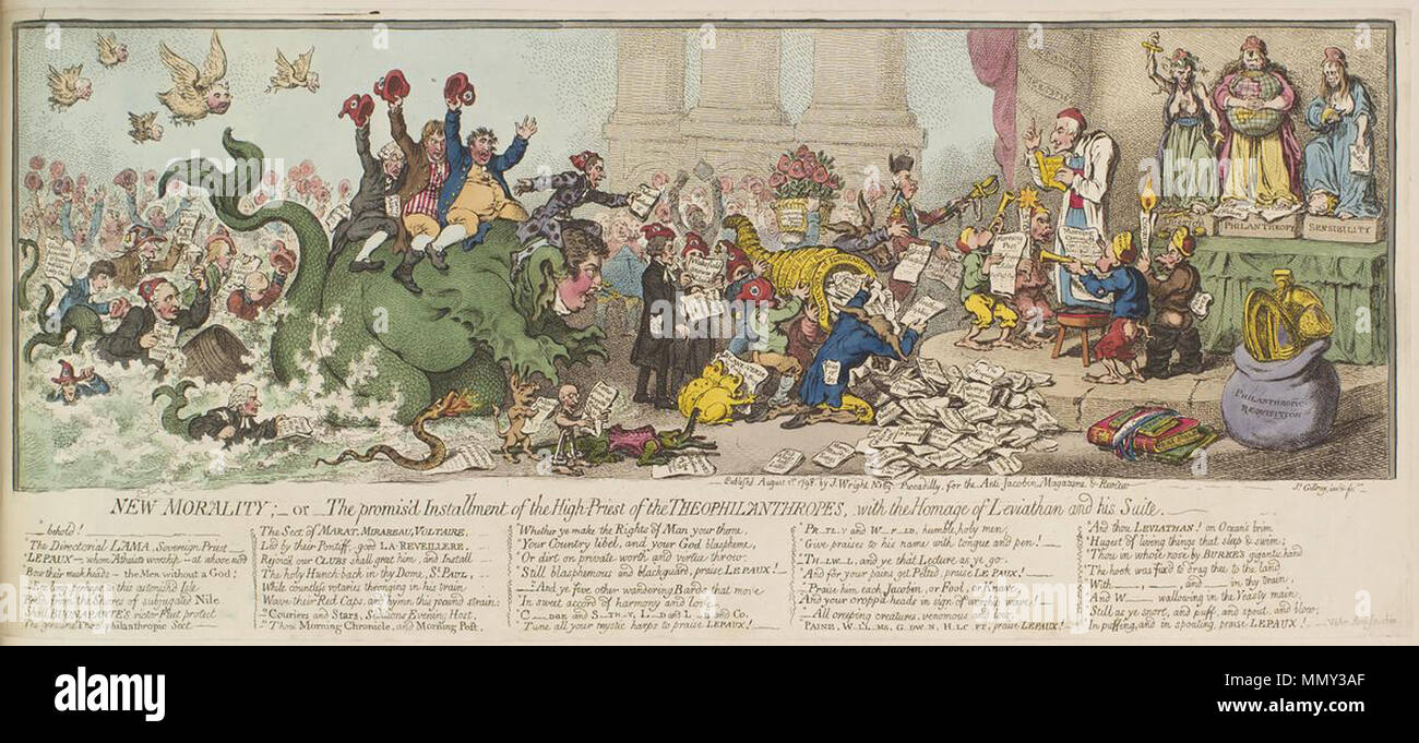 James gilray, new morality hi-res stock photography and images - Alamy