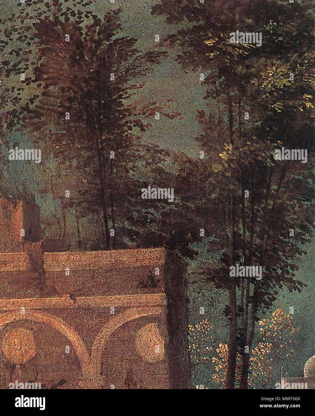 English: Tempest (detail) . circa 1505. Giorgione, the tempest 05 Stock ...