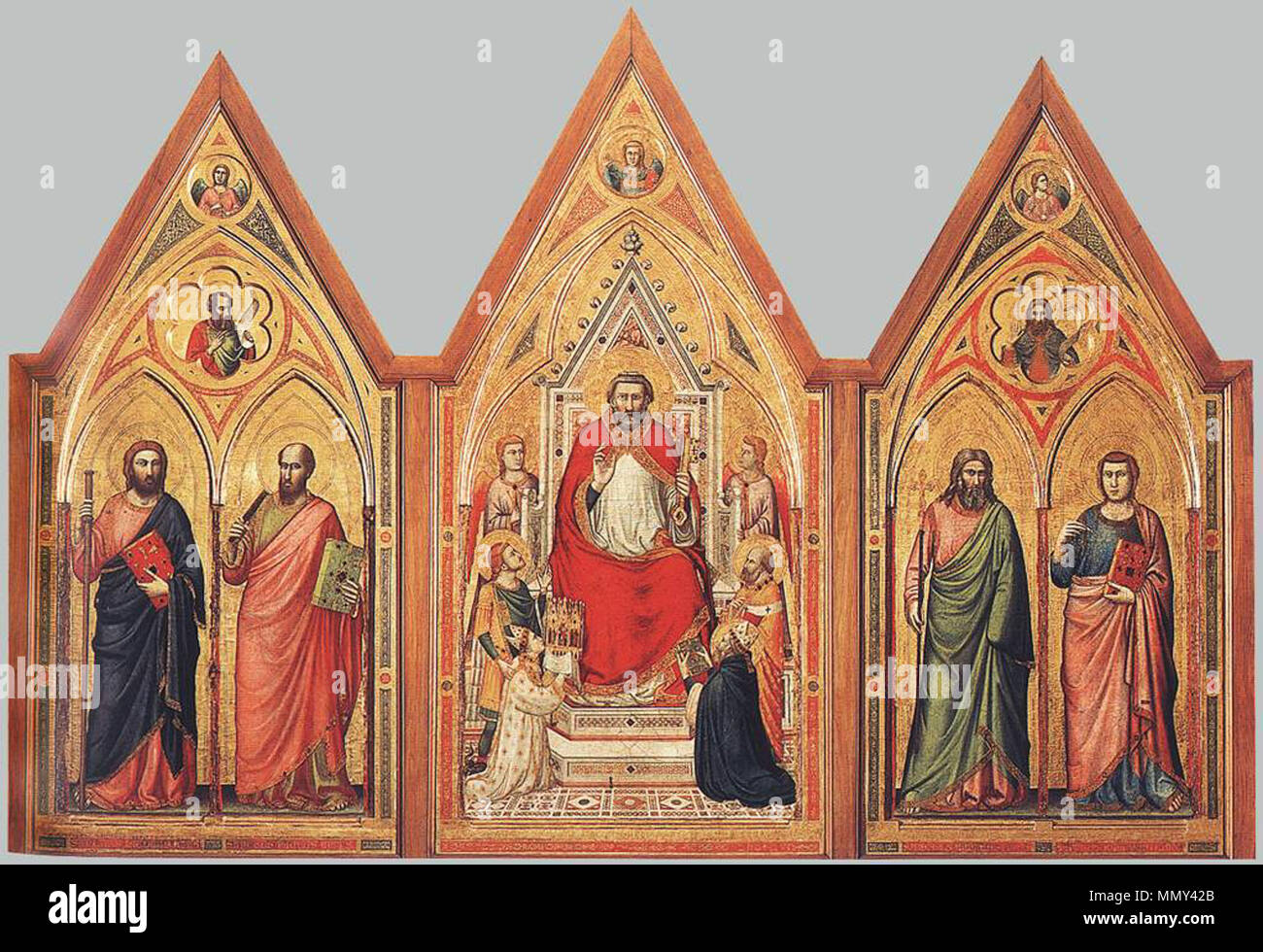 The Stefaneschi Triptych (verso). circa 1330. Giotto di Bondone - The Stefaneschi Triptych ...