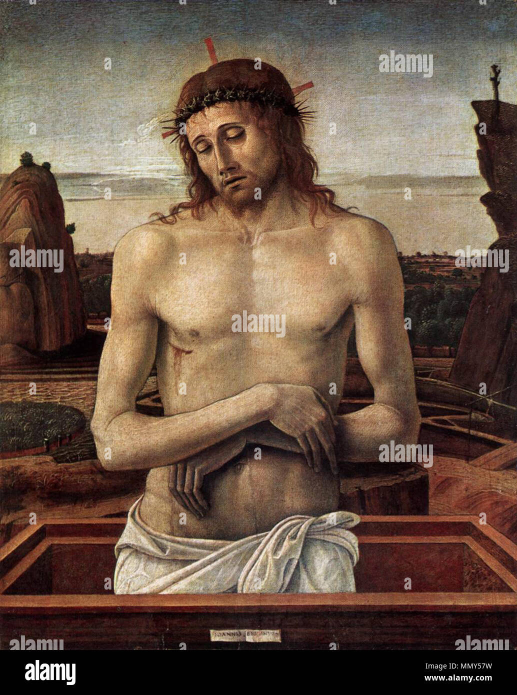 Giovanni bellini, pietà del museo poldi pezzoli Stock Photo - Alamy